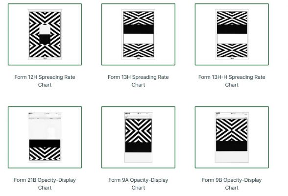 Opacity-Display Charts/Spreading Rate Charts - Trump Speciality